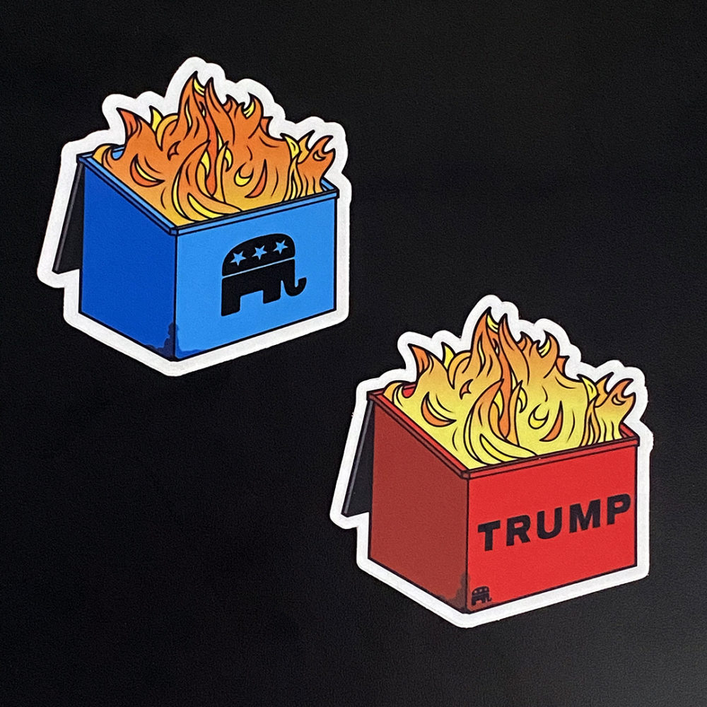GOP Dumpster Fire | Crumby Pins