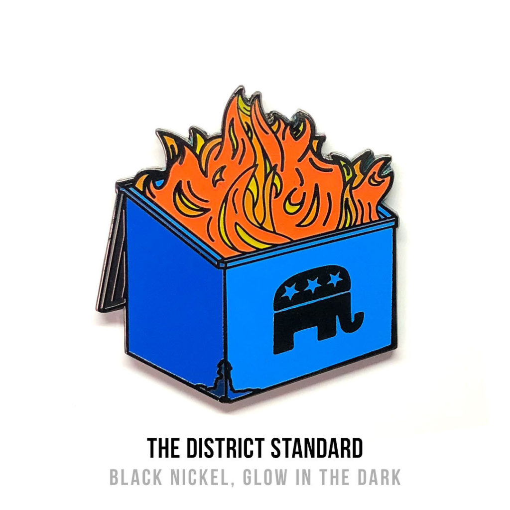 GOP Dumpster Fire | Crumby Pins