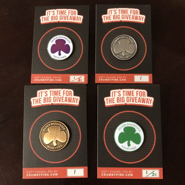 Silver Shamrock Novelties | Crumby Pins