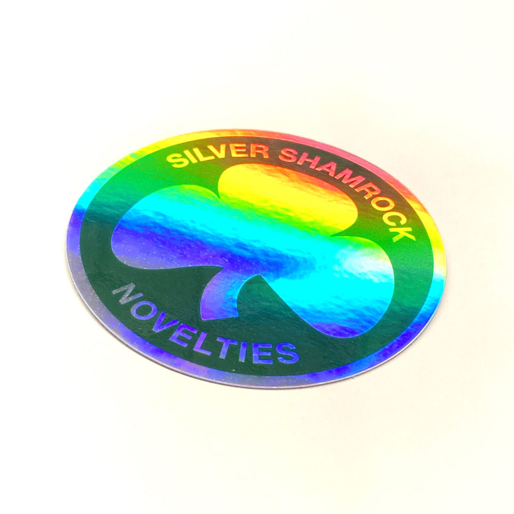 Silver Shamrock Novelties Sticker | Crumby Pins