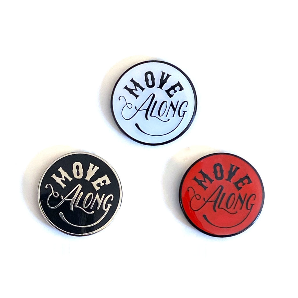 Move Along Sticker | Crumby Pins